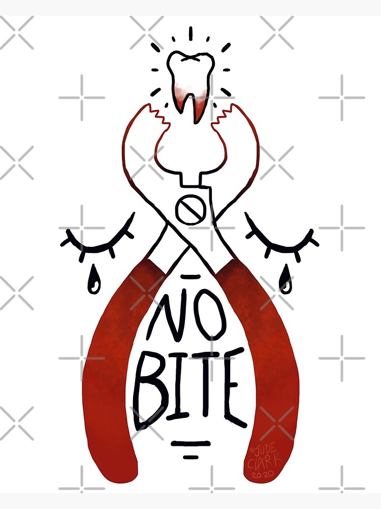"No Bite (light bg)" Photographic Print for Sale by artsydudejude ...