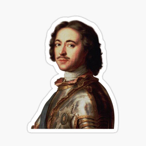 "Portrait of Peter the Great" Sticker for Sale by warishellstore ...