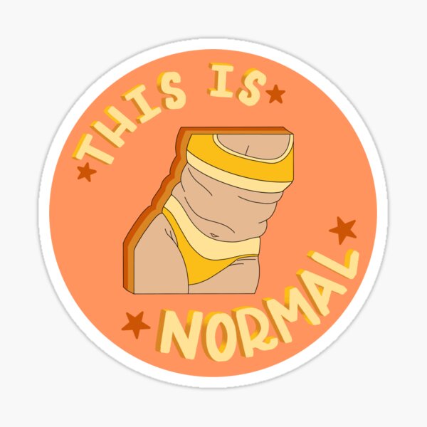 Body Positivity Normal Bodies Sticker By Createdbykatie Redbubble