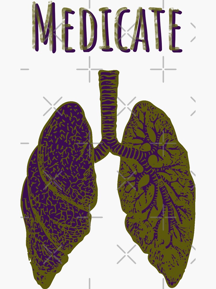 "Medicate" Sticker by wojedapo | Redbubble