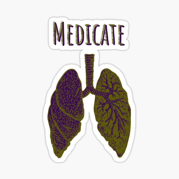 "Medicate" Sticker by wojedapo | Redbubble