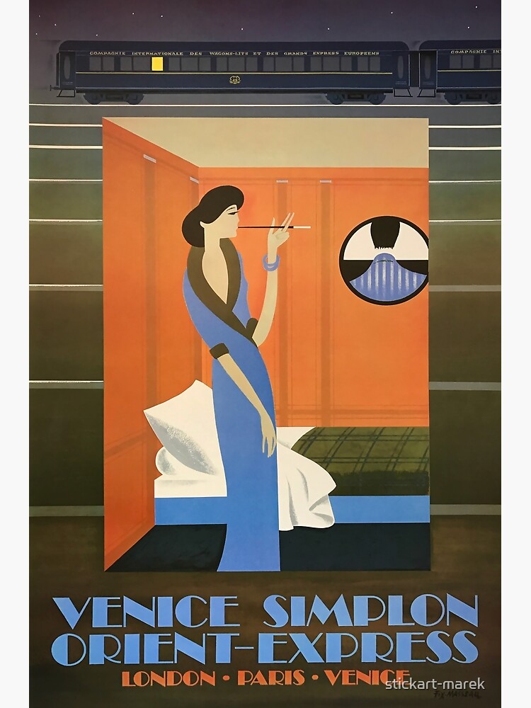 "Orient-Express vintage travel poster" Poster by stickart-marek | Redbubble