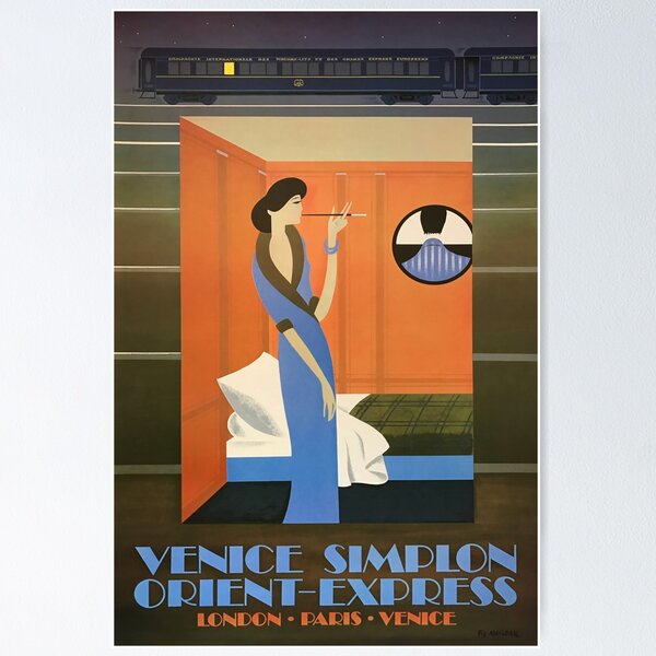 "Orient-Express vintage travel poster" Poster by stickart-marek | Redbubble