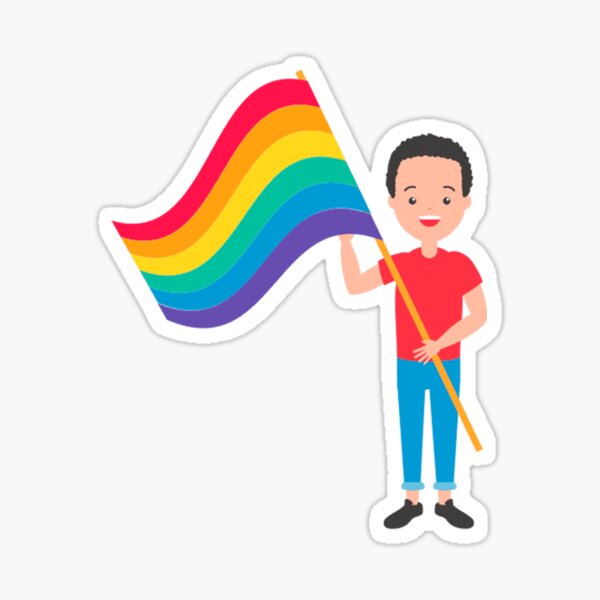 "Gay Pride Flag" Sticker for Sale by ryaneliz91 | Redbubble