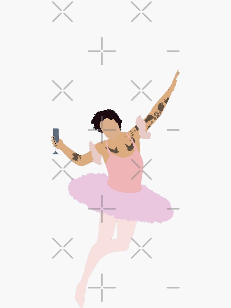 "Harry Styles Ballet" Sticker for Sale by aldibujos | Redbubble