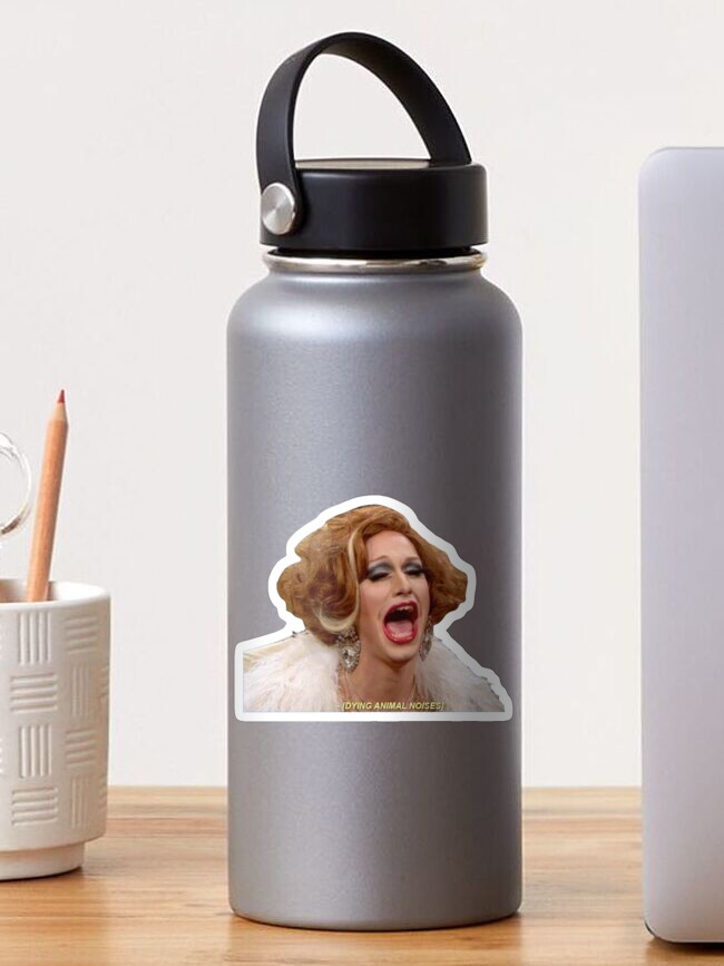 "Jinkx Monsoon screaming" Sticker by FaCurls | Redbubble