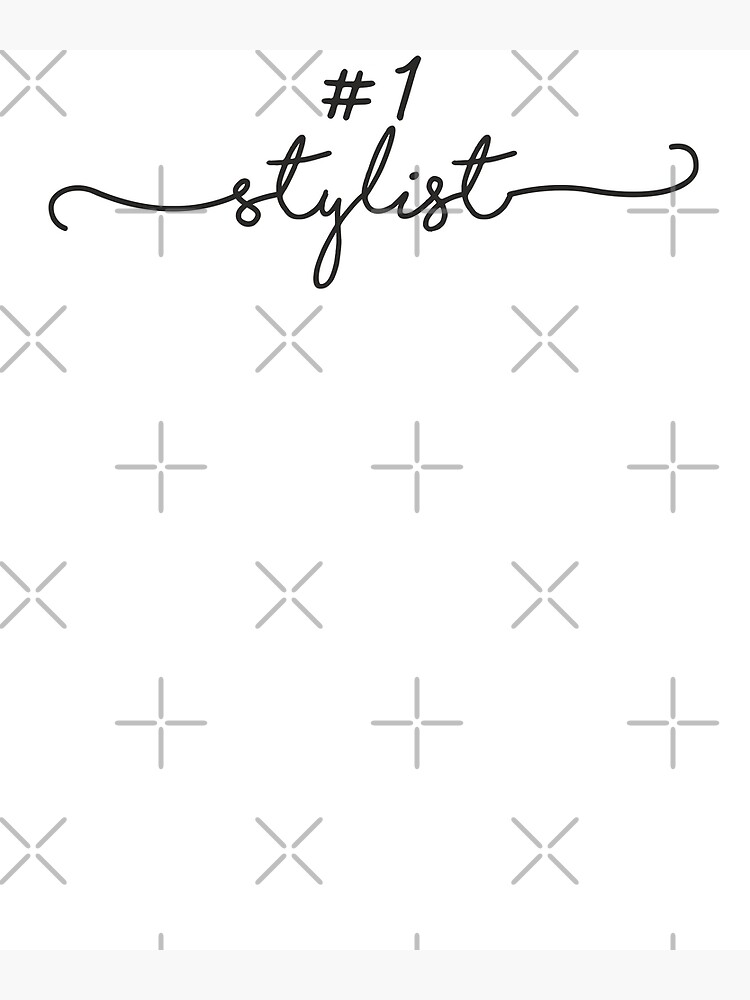 " Hair stylist Elegant Cursive Letter" Poster for Sale by Tetete ...