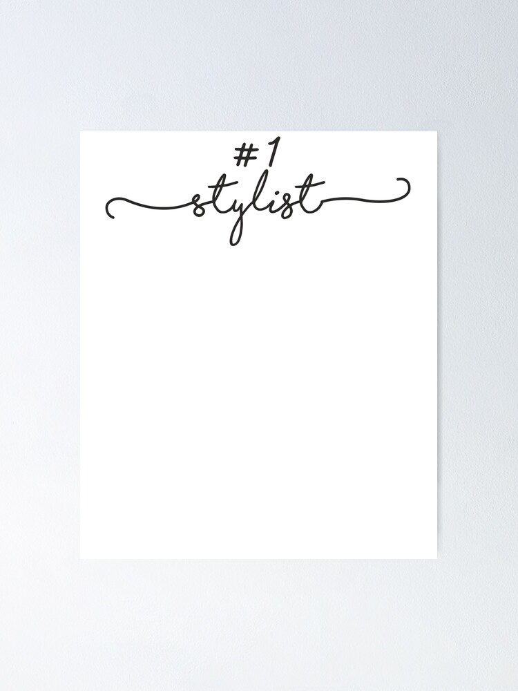 " Hair stylist Elegant Cursive Letter" Poster for Sale by Tetete ...