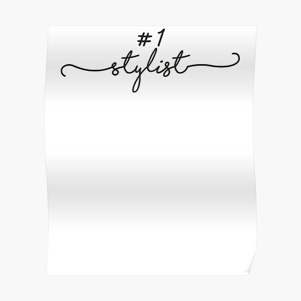 " Hair stylist Elegant Cursive Letter" Poster for Sale by Tetete ...