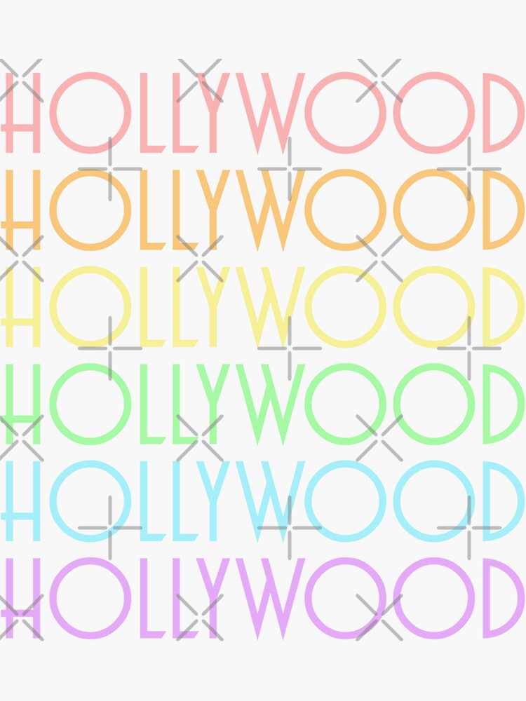 "Rainbow Hollywood Netflix Logo" Sticker by finnxwing | Redbubble