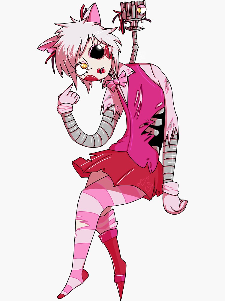 "The Mangle Gijinka Transparent" Sticker for Sale by spaceagebarbie ...