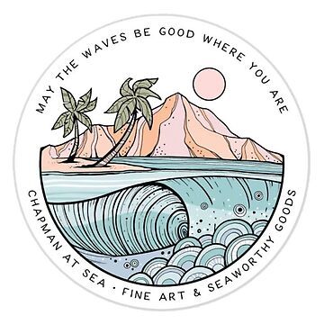 "aesthetic beach ocean sticker" Sticker for Sale by wavyycreationss ...