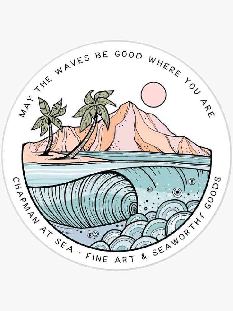 "aesthetic beach ocean sticker" Sticker for Sale by wavyycreationss ...