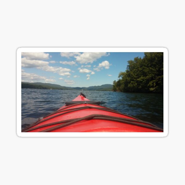 "Kayaking in Lake George, NY" Sticker for Sale by rowerdani13 | Redbubble