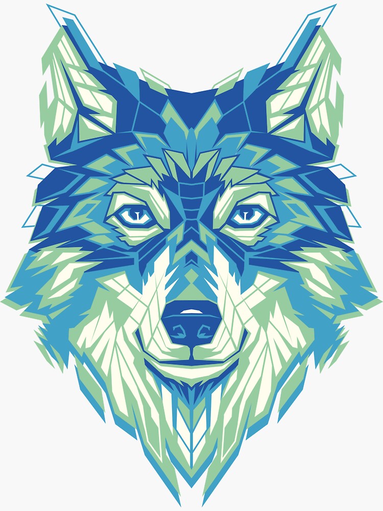 "WOLF 03" Sticker by Cloxboy | Redbubble