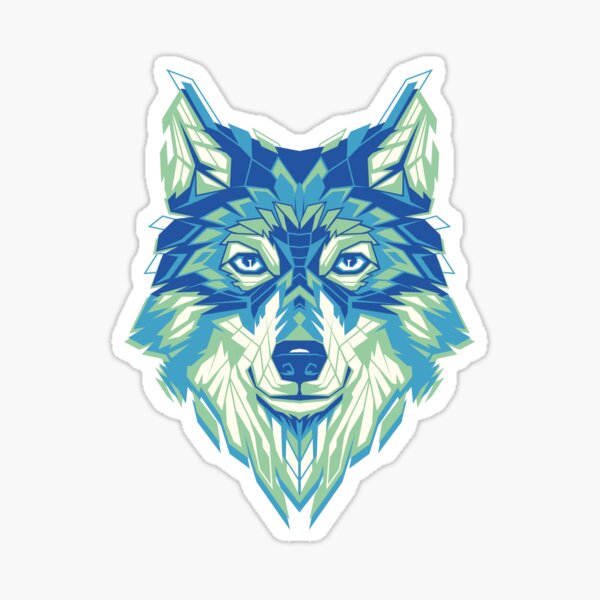 "WOLF 03" Sticker by Cloxboy | Redbubble