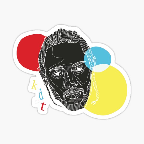 "Kendrick Lamar Kdot Design" Sticker for Sale by RapParadise | Redbubble