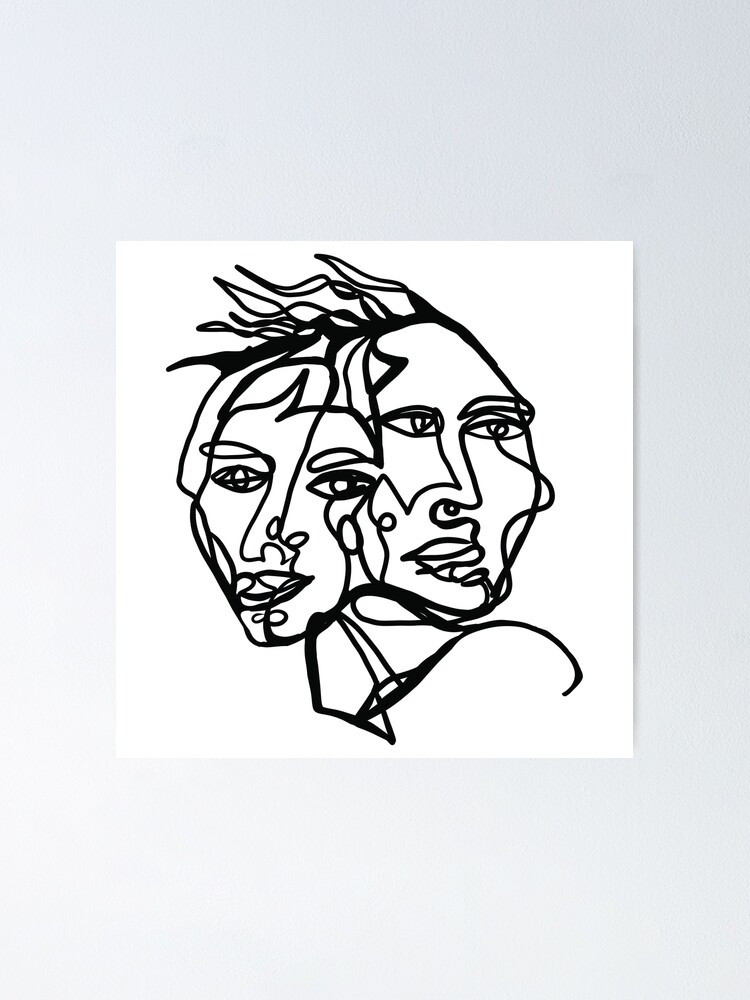"Two face" Poster for Sale by Sasdesign | Redbubble