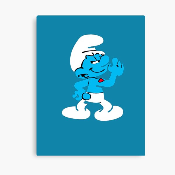 Smurf Canvas Prints | Redbubble