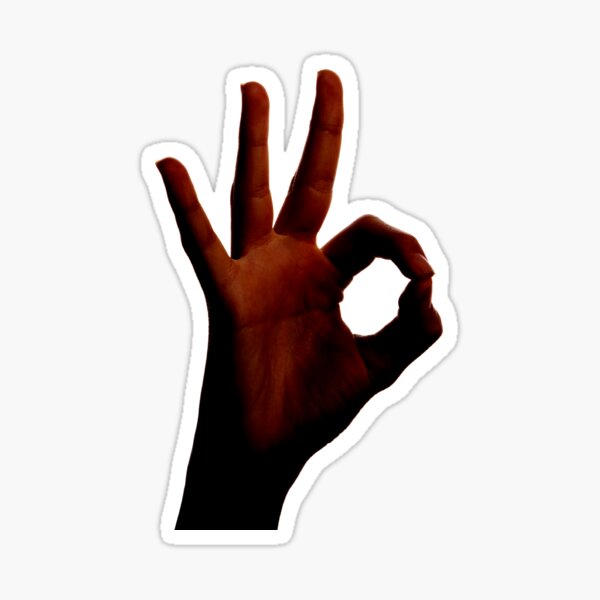 "Ok Sign" Sticker for Sale by DomiJC | Redbubble