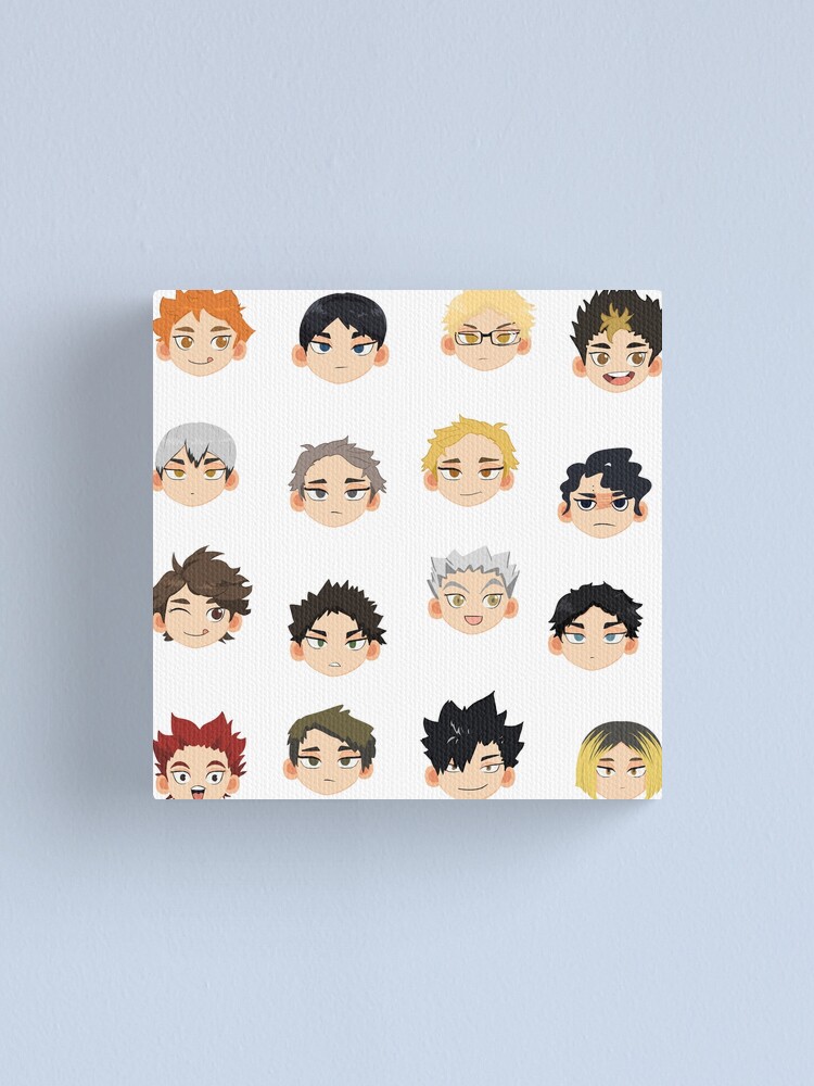 "Haikyuu Chibi Sticker Pack" Canvas Print by camcamchong | Redbubble