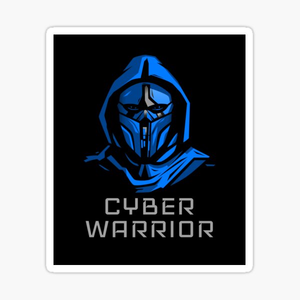 "Cyber Warrior" Sticker for Sale by clubtee | Redbubble