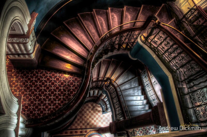 "QVB Stairs" by Andrew Dickman | Redbubble