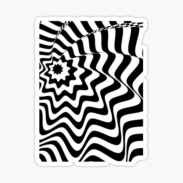 "op art " Sticker for Sale by monsifkrits | Redbubble