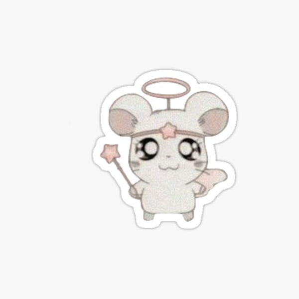 "Harmony Hamtaro Cute Angel Hamster Anime" Sticker for Sale by ...