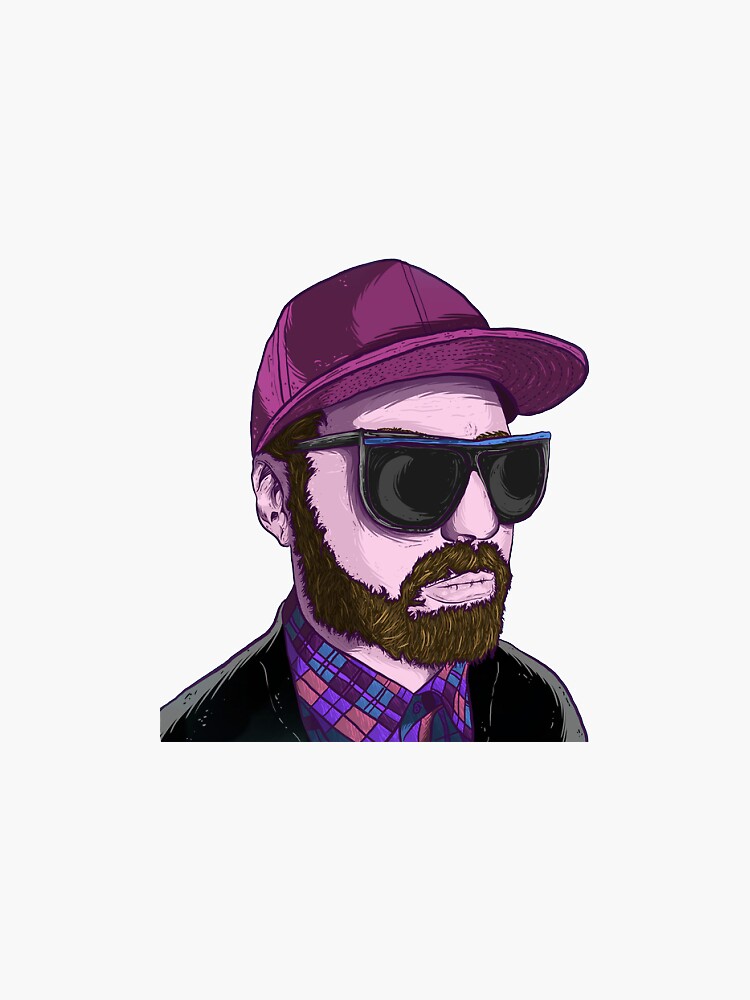 "BadMan" Sticker for Sale by facevake15 | Redbubble