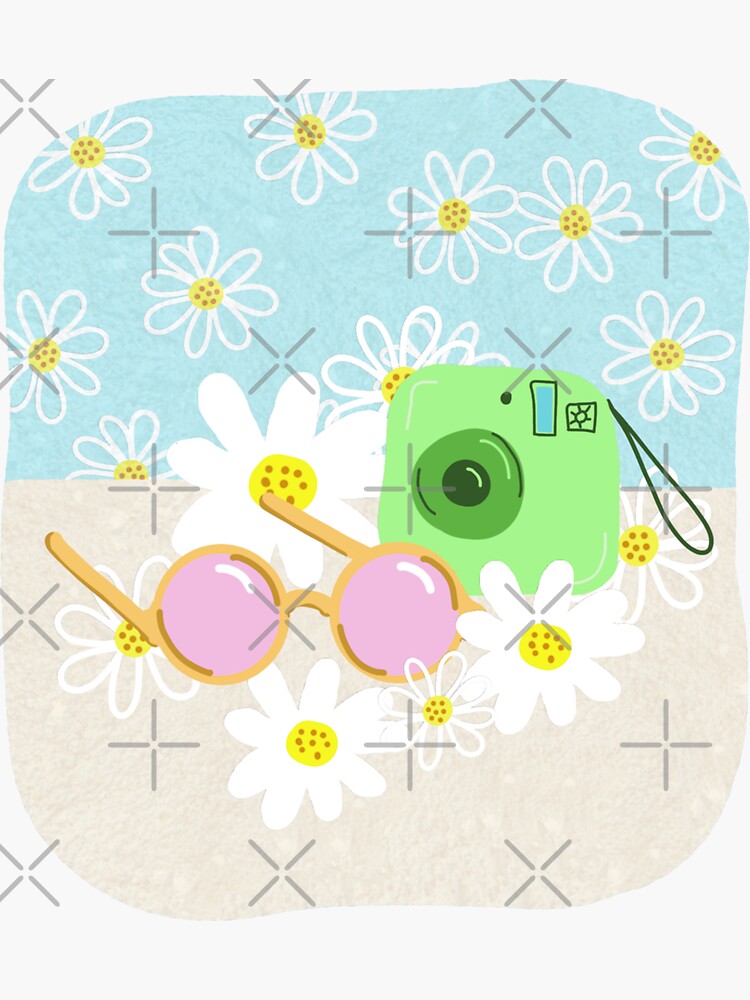 "VSCO Girl Summer Adventure" Sticker for Sale by RosalieReeves | Redbubble