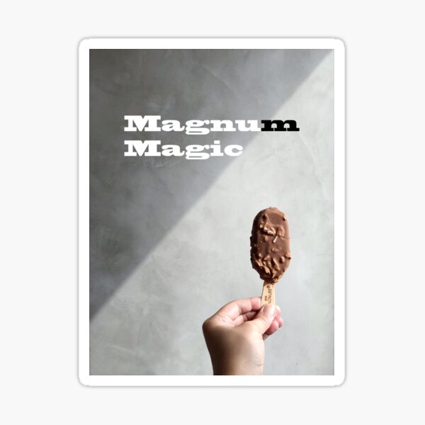 "Magnum ice cream" Sticker for Sale by yappei | Redbubble