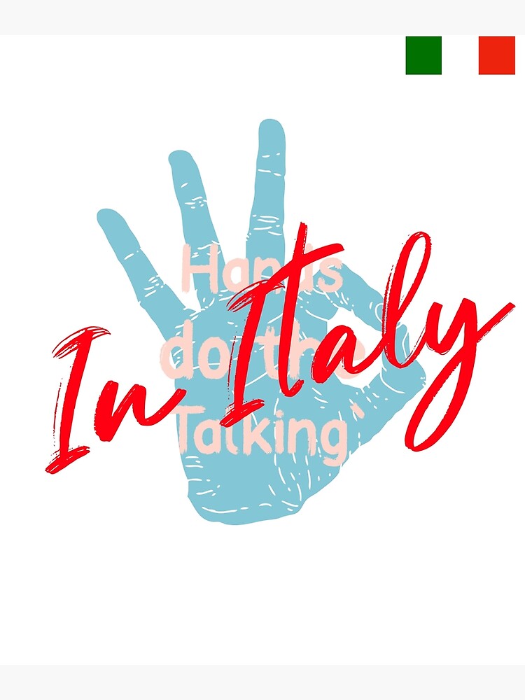 "Italian Sign Language" Poster for Sale by italikan | Redbubble