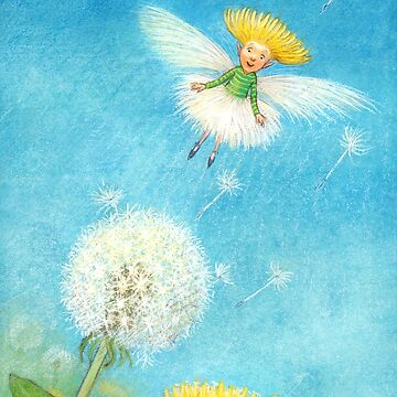 "Tix - cute little dandelion-pixie" Postcard for Sale by Petra Brown | Redbubble