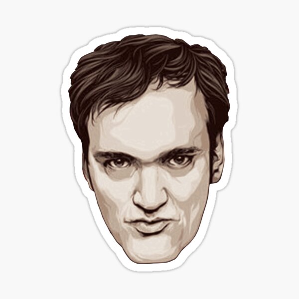 "Quentin Tarantino Face" Sticker for Sale by Kyyyyyyyyyy | Redbubble