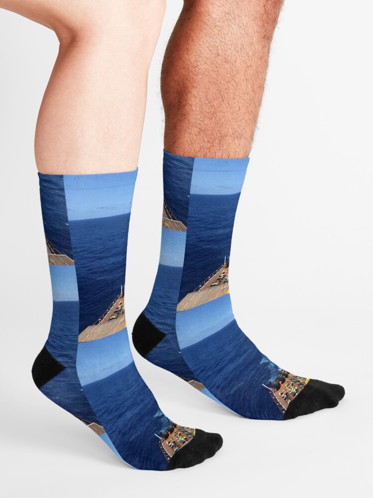"Cruise ship wake" Socks by PicsByJamez | Redbubble