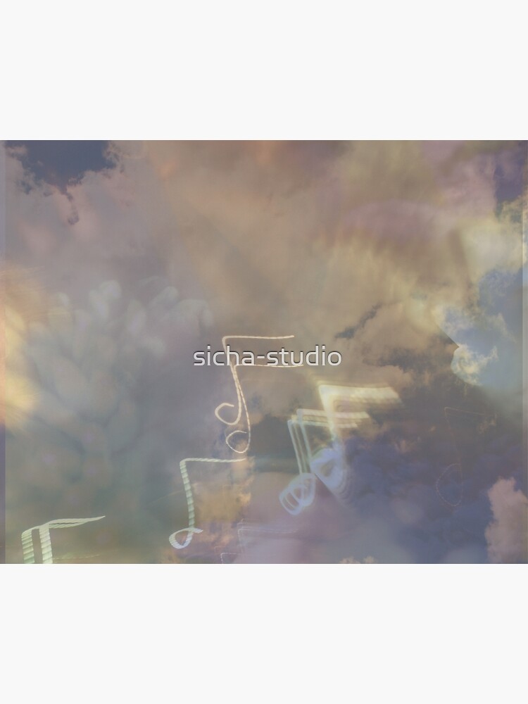 "musical notes with dreamy sky" Poster by sicha-studio | Redbubble