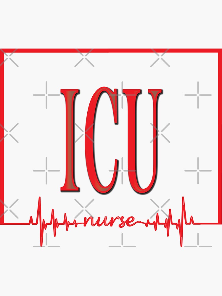 "ICU NURSE | Intensive care unit " Sticker by Omochiroi | Redbubble