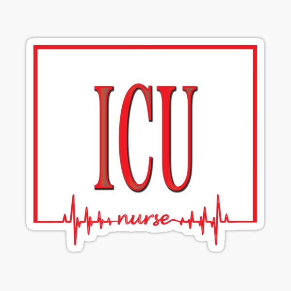 "ICU NURSE | Intensive care unit " Sticker by Omochiroi | Redbubble