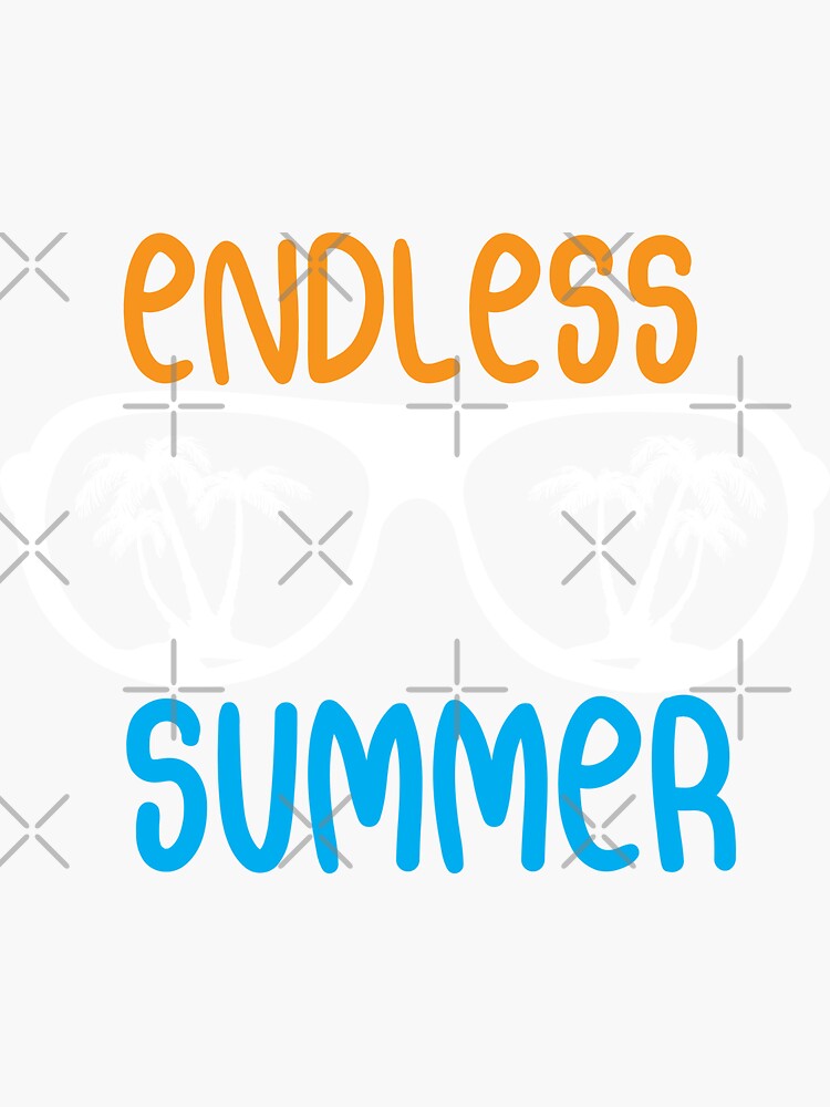 "Summer - endless summer" Sticker for Sale by Schmuddelshirt | Redbubble