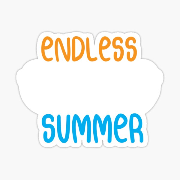 "Summer - endless summer" Sticker for Sale by Schmuddelshirt | Redbubble