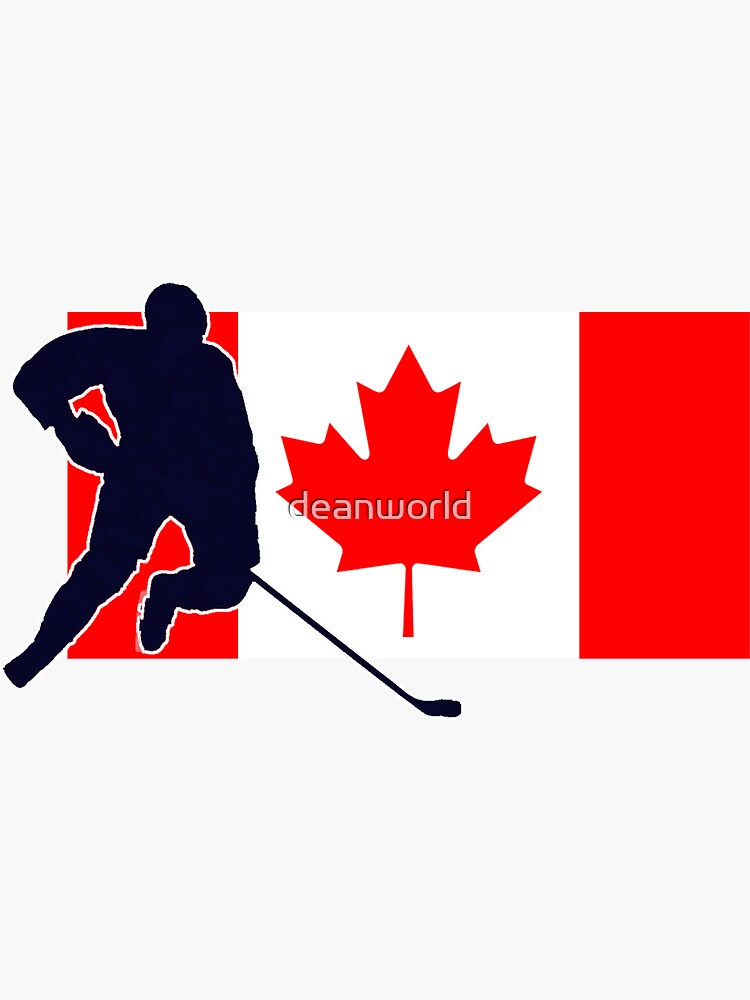 "Canada Hockey Team T-Shirt & Sticker" Sticker for Sale by deanworld ...