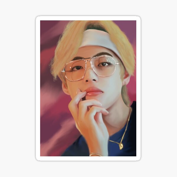 "BTS V" Sticker for Sale by Aimeespear | Redbubble