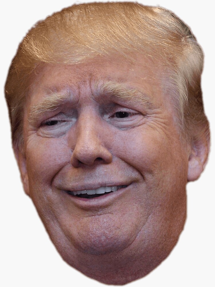 "Donald Trump Face" Sticker for Sale by jamesplayz | Redbubble