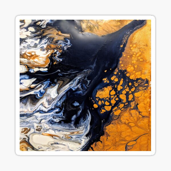 "Yellow Splat" Sticker by Designsbykids | Redbubble