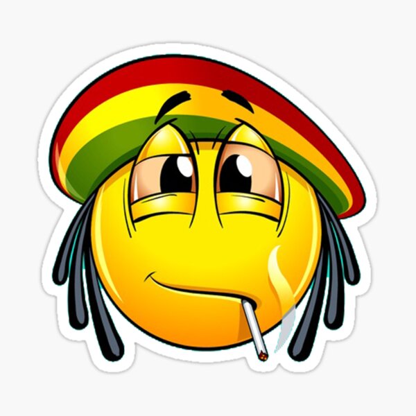 "Rasta emoji" Sticker by stillballin | Redbubble