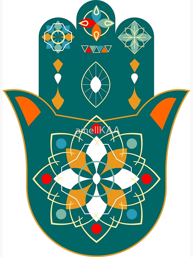Poster « KHAMSA (Khomsa) main de Fatima », par amellKAA | Redbubble