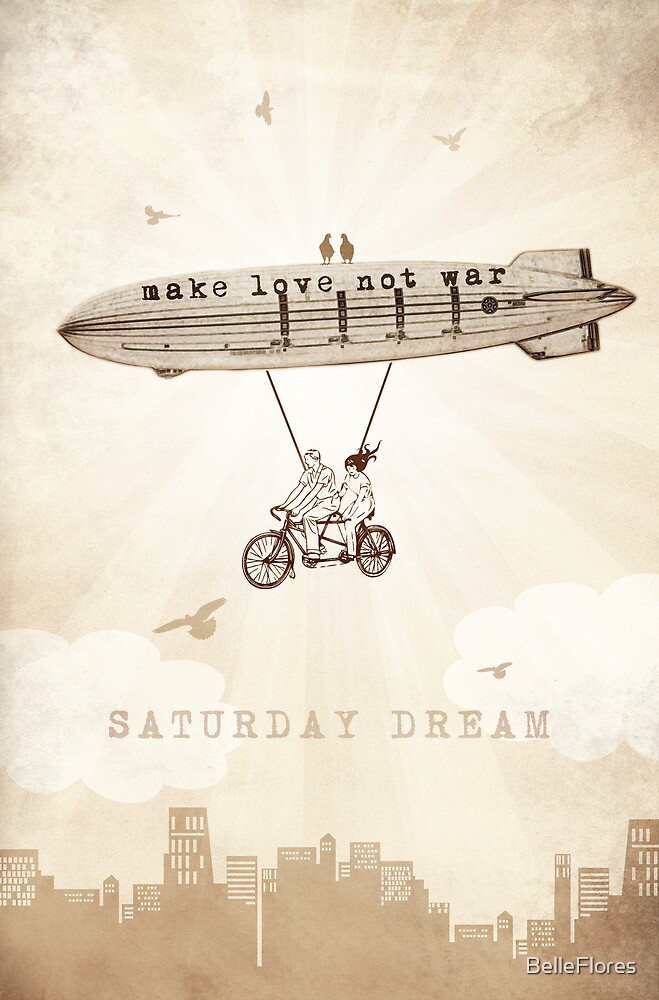 "Saturday Dream - Love and Peace Flight" by Paula Belle Flores | Redbubble