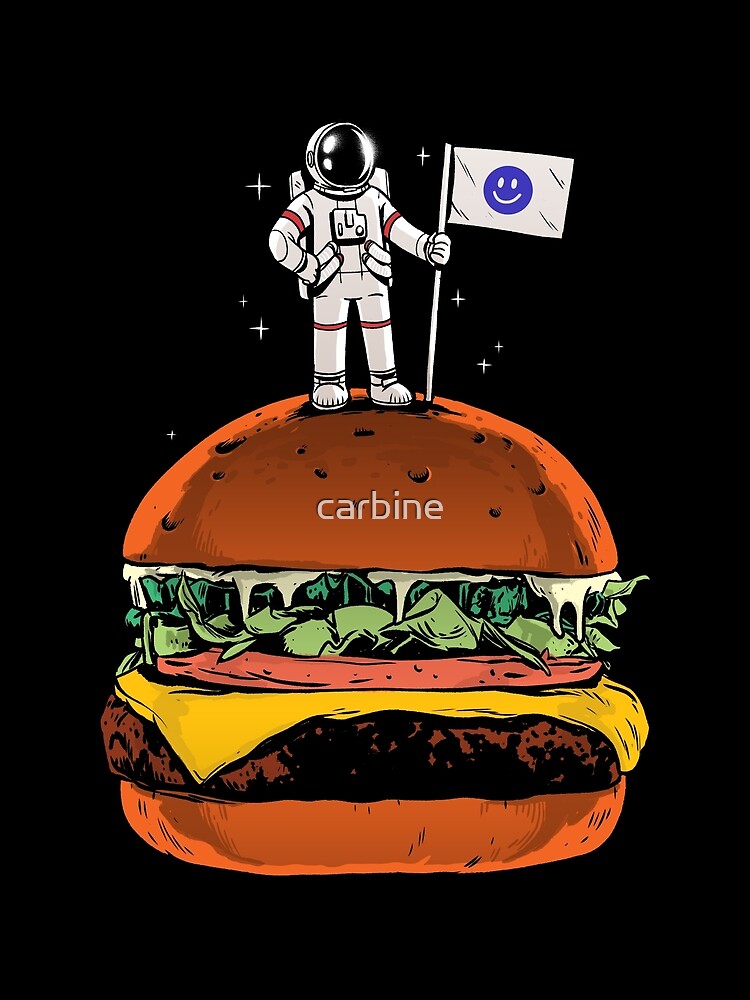 "Space Burger" Poster by carbine | Redbubble