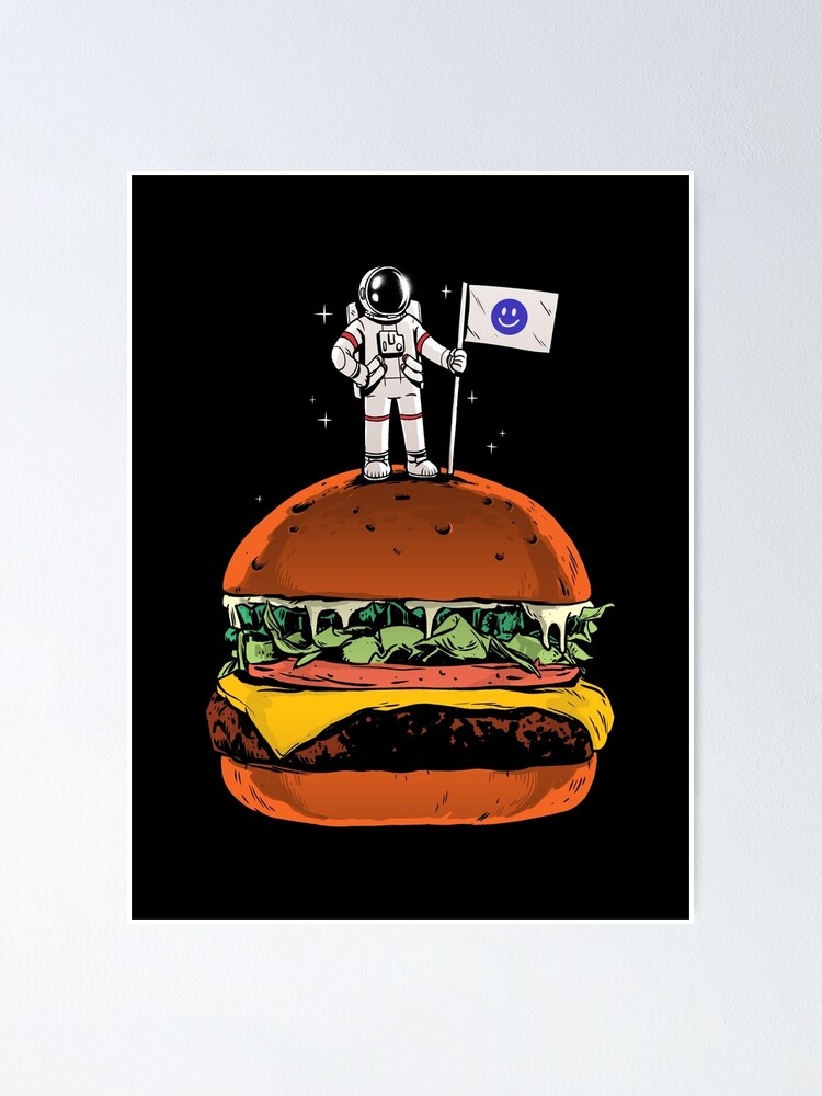 "Space Burger" Poster by carbine | Redbubble